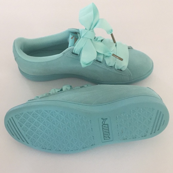 Puma | Shoes | Puma Vikky Ribbon Aruba Blue | Poshmark